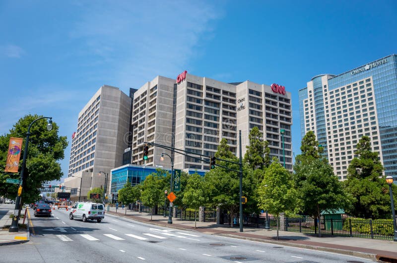 CNN Center in Atlanta on August 10, 2014 Editorial Photo - Image of ...