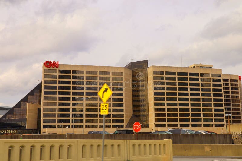 The CNN Center Downtown Atlanta Editorial Stock Image - Image of ...
