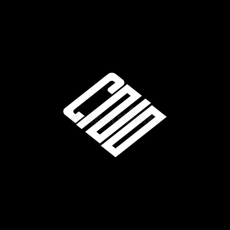 CNO Letter Logo Design on Black Background Stock Illustration ...