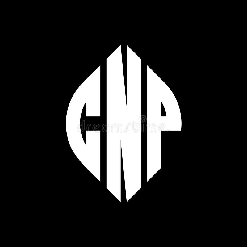 CNP Circle Letter Logo Design with Circle and Ellipse Shape. CNP ...