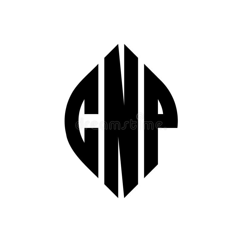 CNP Circle Letter Logo Design with Circle and Ellipse Shape. CNP ...