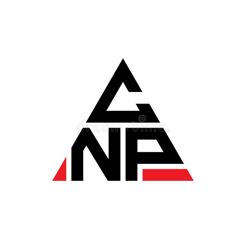 CNP Triangle Letter Logo Design with Triangle Shape. CNP Triangle Logo ...