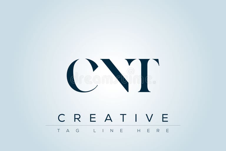 CNT abstract letter logo stock vector. Illustration of style - 363286479
