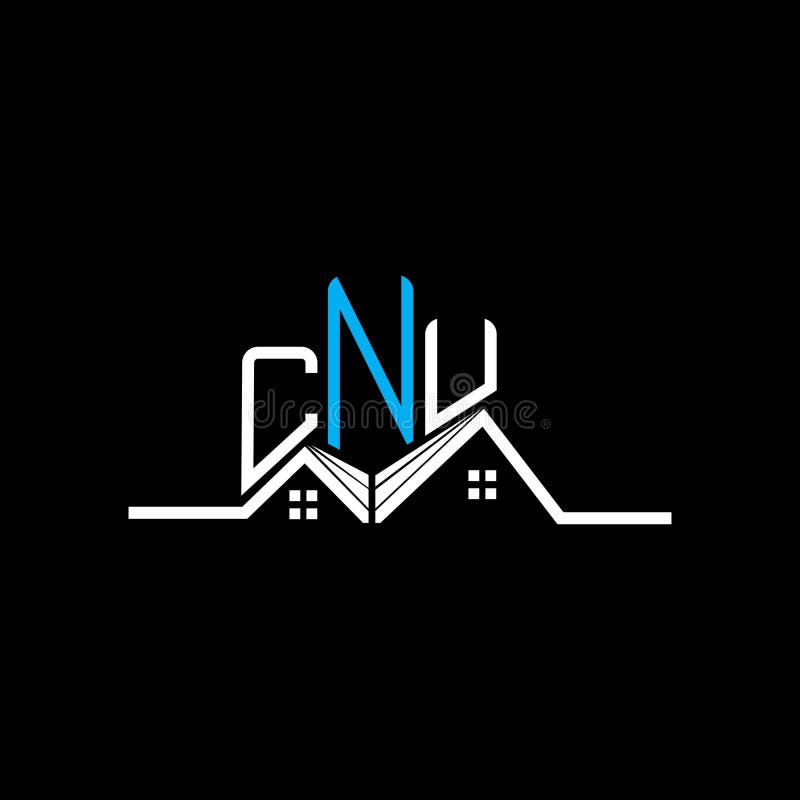CNU Real State Logo Design, CNU Simple and Modern Logo. Stock Vector - Illustration of mark ...
