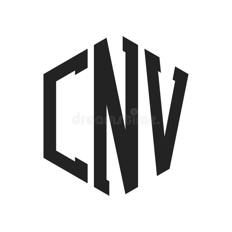 CNV Logo Design. Initial Letter CNV Monogram Logo Using Hexagon Shape ...
