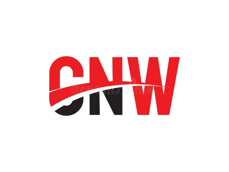 CNW Letter Initial Logo Design Vector Illustration Stock Vector ...