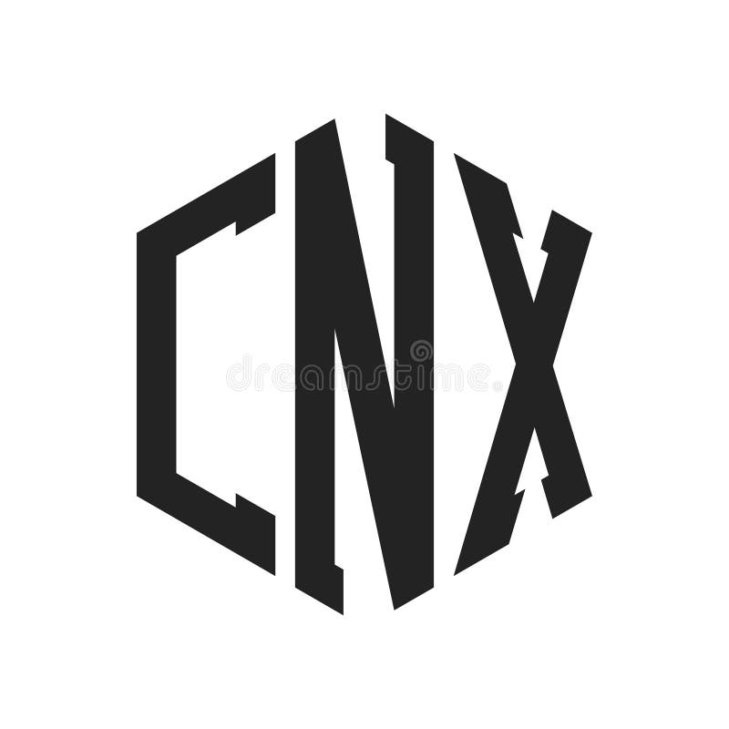 CNX Logo Design. Initial Letter CNX Monogram Logo Using Hexagon Shape ...