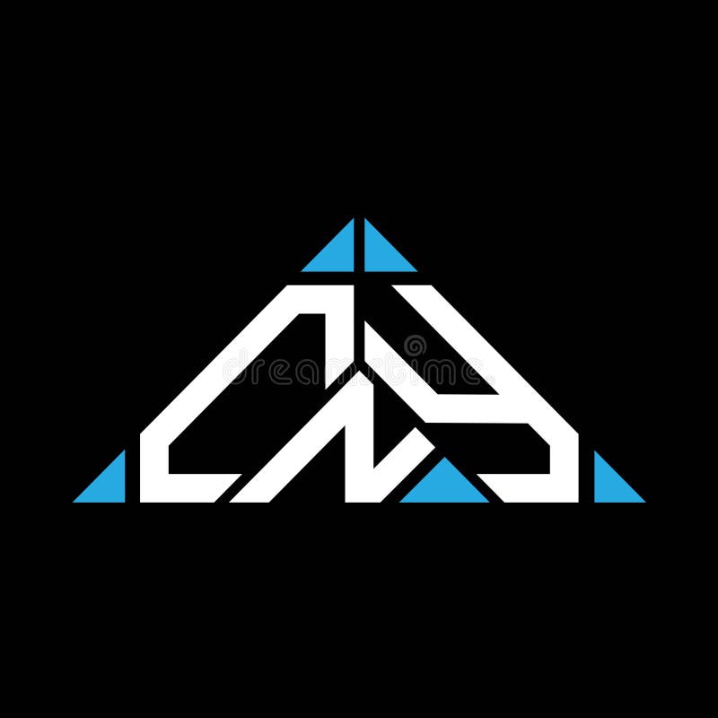 CNY Letter Logo Creative Design with Vector Graphic, Stock Vector ...