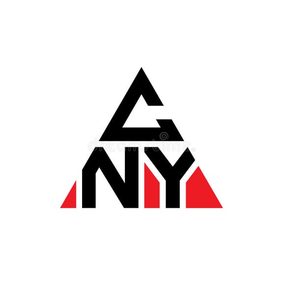 CNY Triangle Letter Logo Design with Triangle Shape. CNY Triangle Logo ...