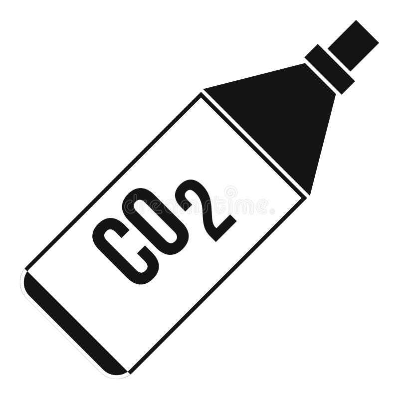CO2 Bottle Icon, Simple Style Stock Vector - Illustration of activity ...
