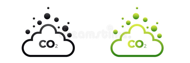 Co2 Carbon Dioxide Cycle Icon. Co2 Emissions Neutral Stock Vector ...