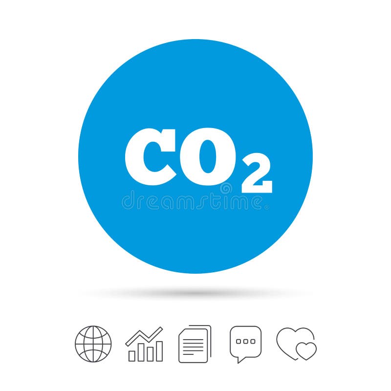 CO2 Carbon Dioxide Formula Sign Icon. Chemistry. Stock Vector ...