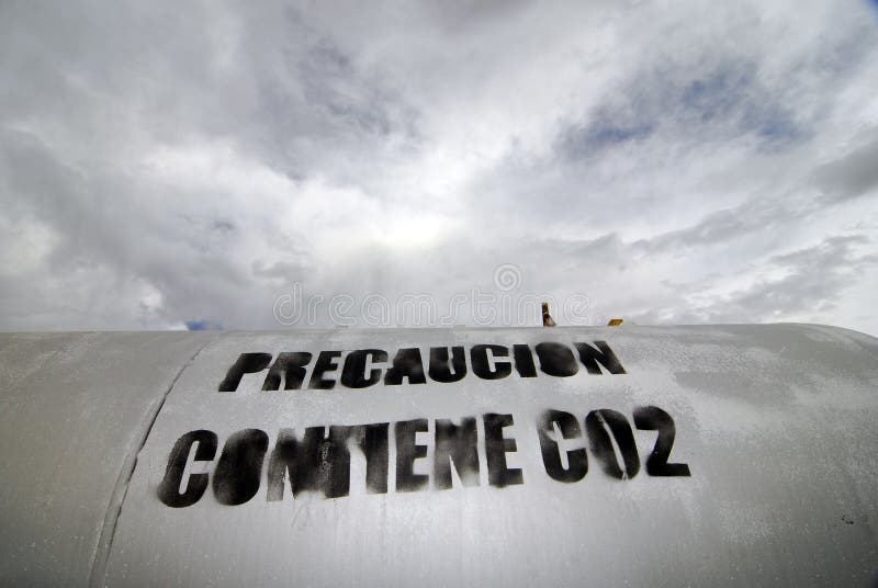 Co2 or Carbon Dioxide Gas in a Container Stock Image - Image of society ...