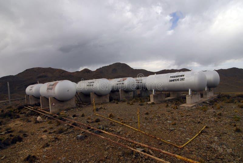 Co2 or Carbon Dioxide Gas in a Container Stock Image - Image of ...