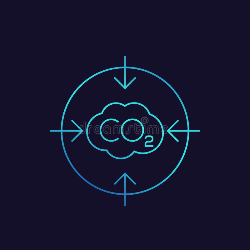 Carbon Emissions Reduction Icon Stock Illustrations – 681 Carbon ...