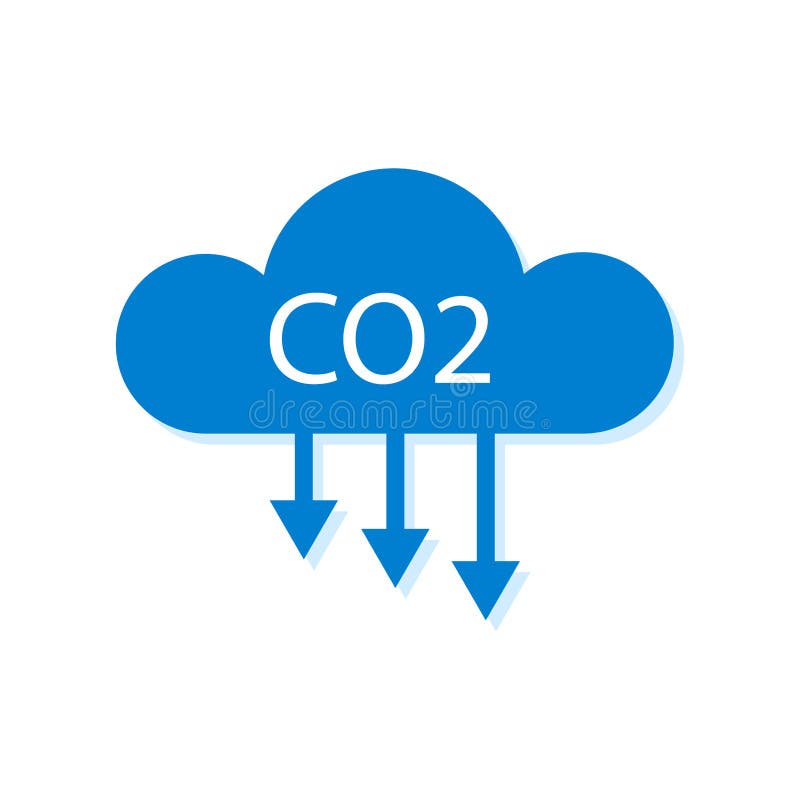 Co2 Cloud Arrows. Ecology Concept. Vector Illustration Stock Vector ...