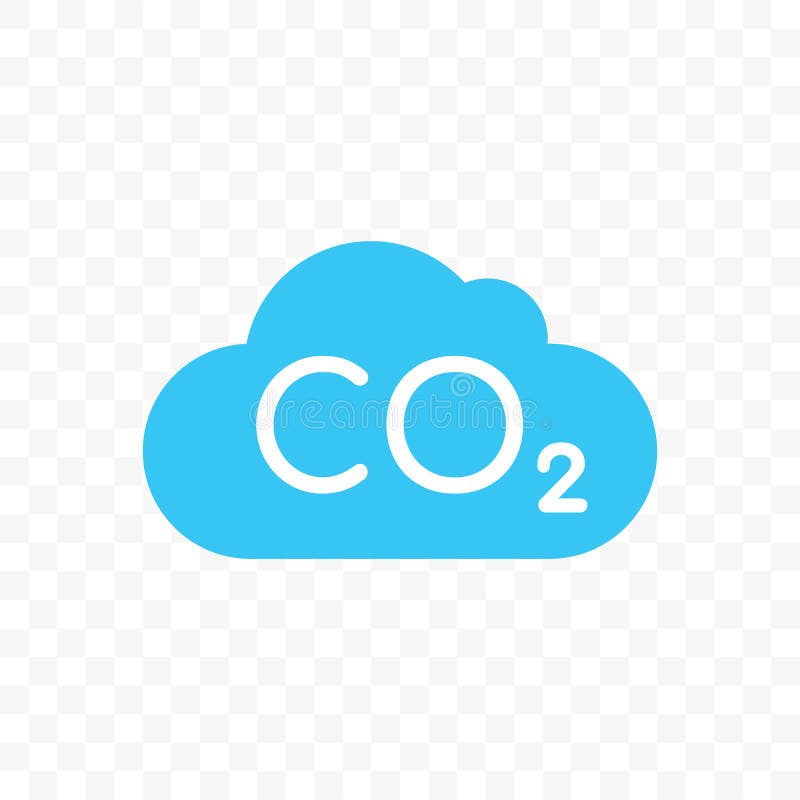 CO2 Cloud Carbon Pollution Vector Icon Stock Vector - Illustration of ...