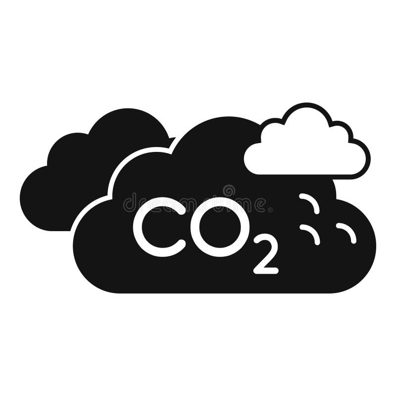 CO2 Clouds Icon Simple Vector. Smog Reduction Stock Vector ...