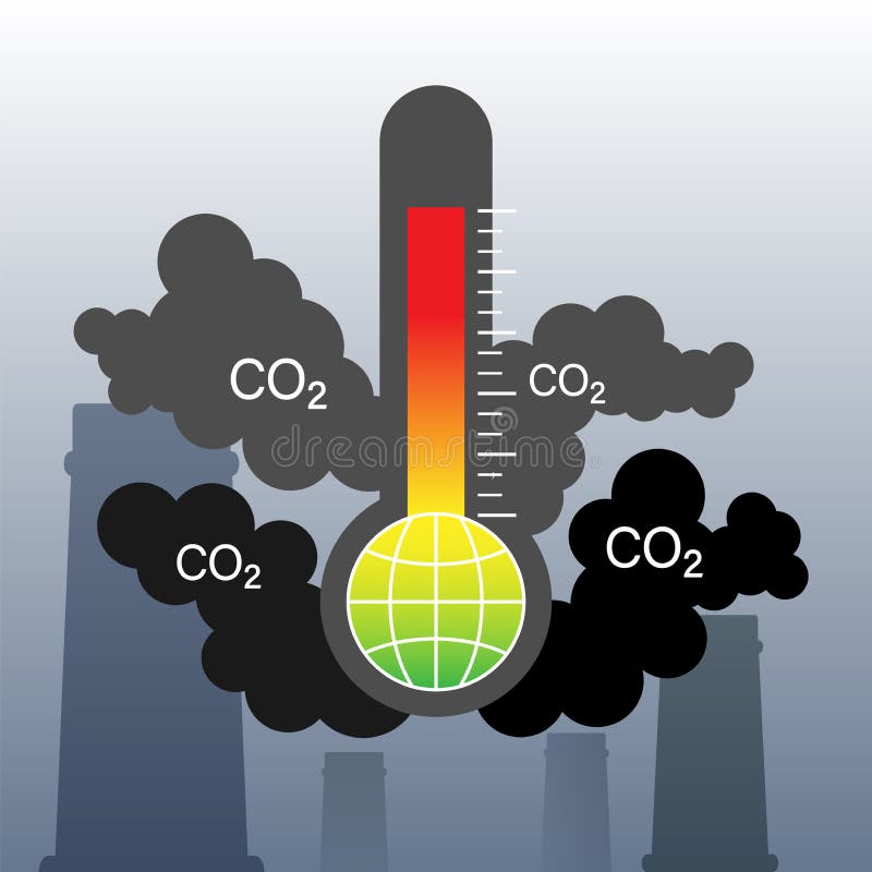 Limit Gas Emission Poster Flat Vector Template Stock Vector ...