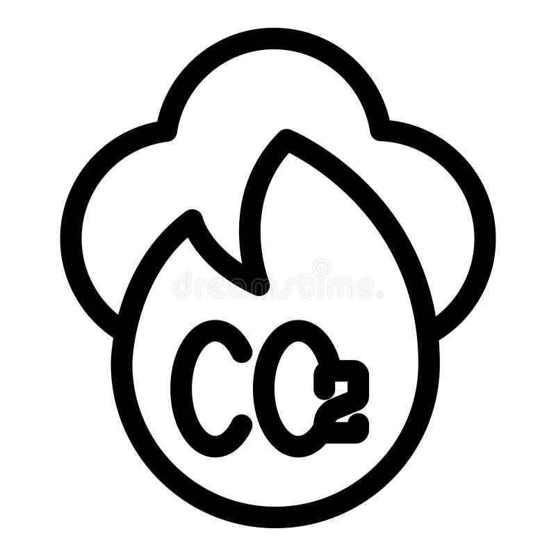 Co2 Emission Increasing Pollution with Fire Burning Fossil Fuels Stock ...