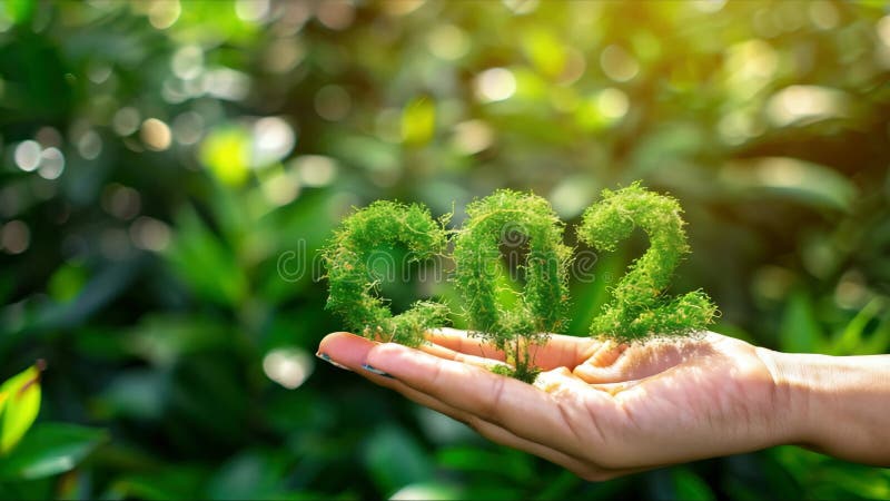 Reduce CO2 Emission Concept in the Hand for Environmental, Global ...