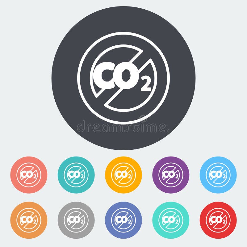 CO2 icon stock vector. Illustration of ecosystem, smoke - 89754220