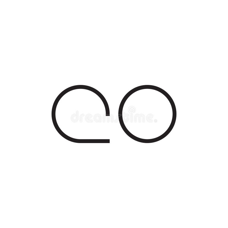 Co Initial Letter Vector Logo Icon Stock Vector - Illustration of ...