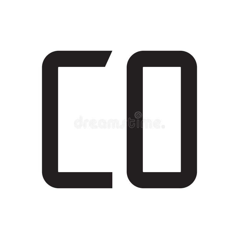 Co Initial Letter Vector Logo Icon Stock Vector - Illustration of ...