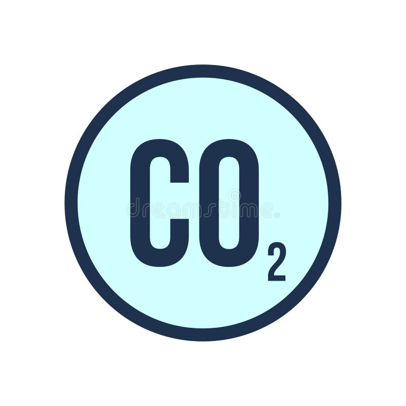 CO2 logo design icon stock illustration. Illustration of nature - 249571697