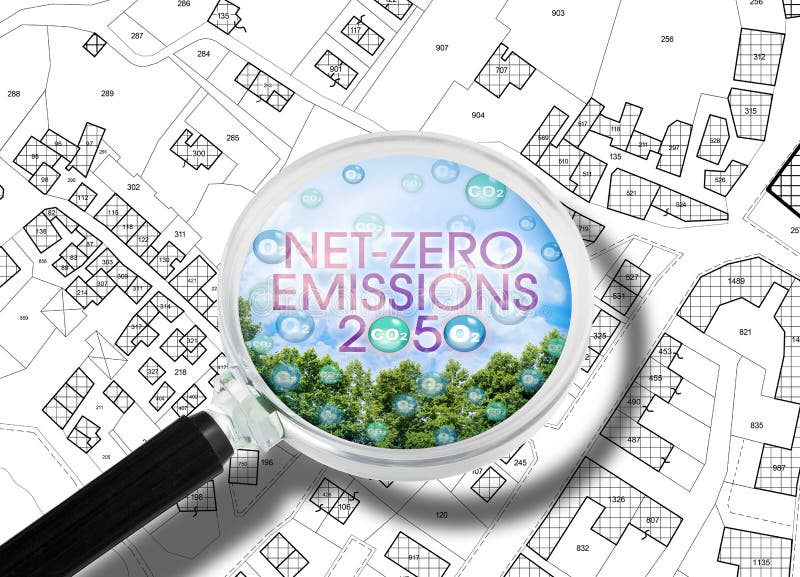 CO2 Net-Zero Emission 2050 and Carbon Neutrality Concept with Imaginary ...