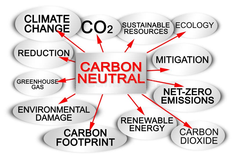 CO2 Net-Zero Emission Layout Concept with a Descriptive Scheme Stock ...