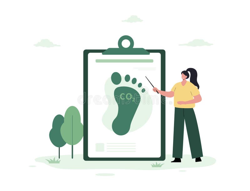 CO2 Neutral. People Calculate Emissions from Factories. Low Carbon and ...