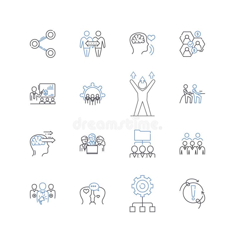 Co-operators Line Icons Collection. Community, Insurance, Collaboration ...