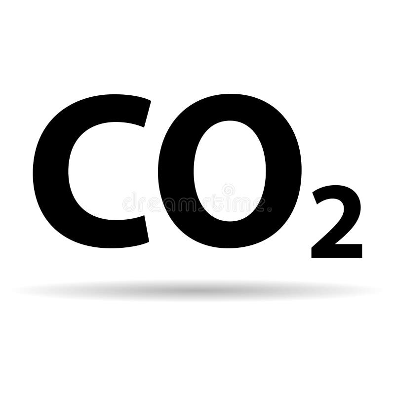 CO2 Reduce Cloud Icon Shadow, Clean Global Emission, Environment Eco ...