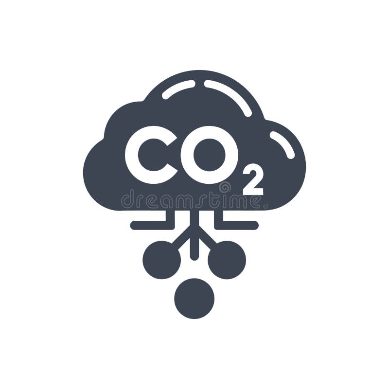 CO2 Reduction Symbol Icon stock vector. Illustration of environment ...