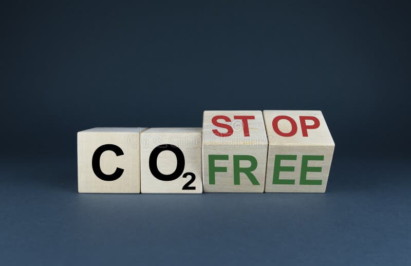 CO2 Stop or Free. Ecology and Climate Concept Stock Image - Image of ...