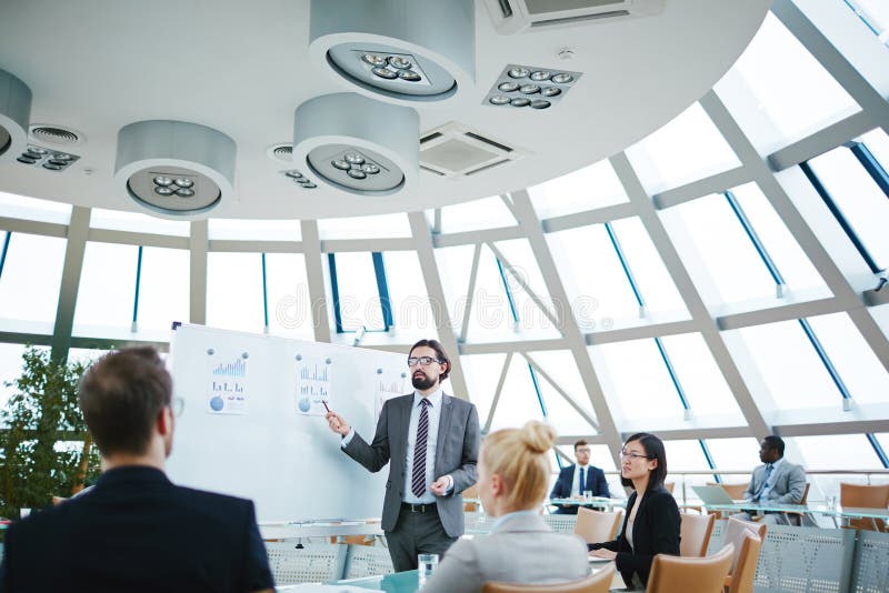 Co-workers at conference stock image. Image of seminar - 66009459