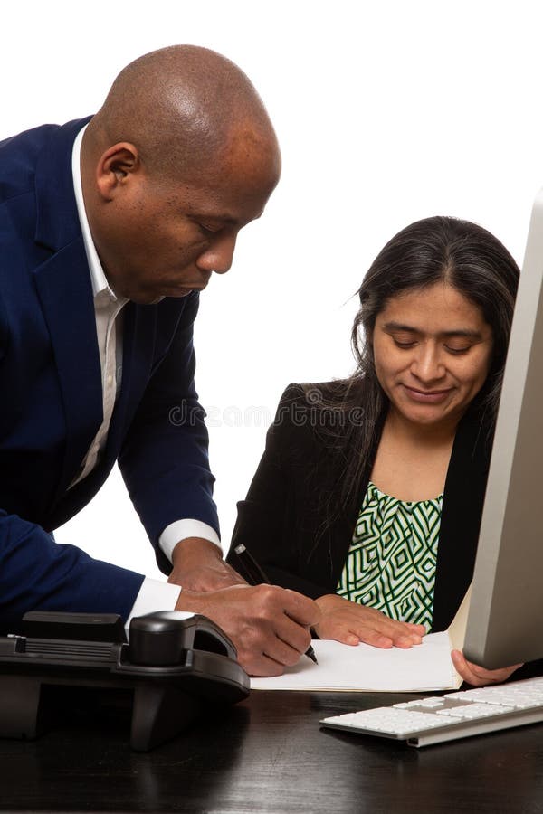 Co-Workers Having a Collaborative Meeting Stock Photo - Image of ...