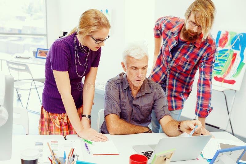 Co-workers Working Together Stock Image - Image of coworking, person ...