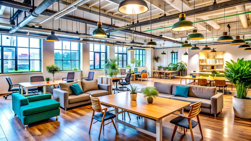Co-working Space Designed for Collaboration with Shared Amenities and ...