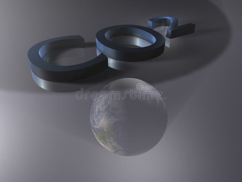 Co2 - 3d stock illustration. Illustration of planet, earth - 12314068