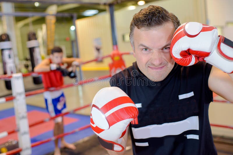 Coach during Boxing Training Stock Image - Image of fight, professional ...
