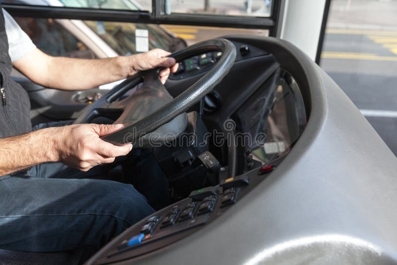 Coach or Bus Driver at Work Stock Photo - Image of cockpit, road: 168326118