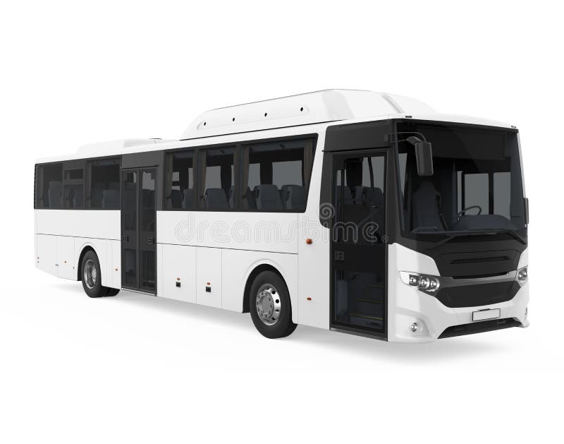Coach Bus Isolated stock illustration. Illustration of render - 181285966