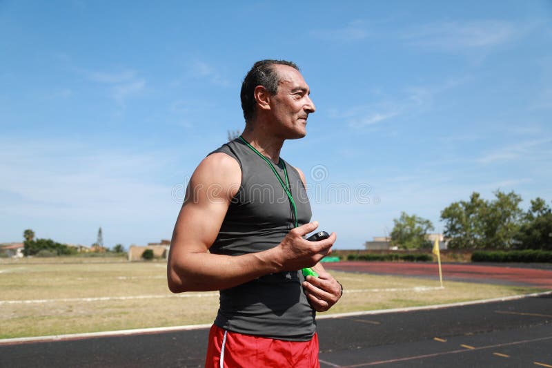 Coach Explanation for the Race Tactic Stock Photo - Image of exercise ...