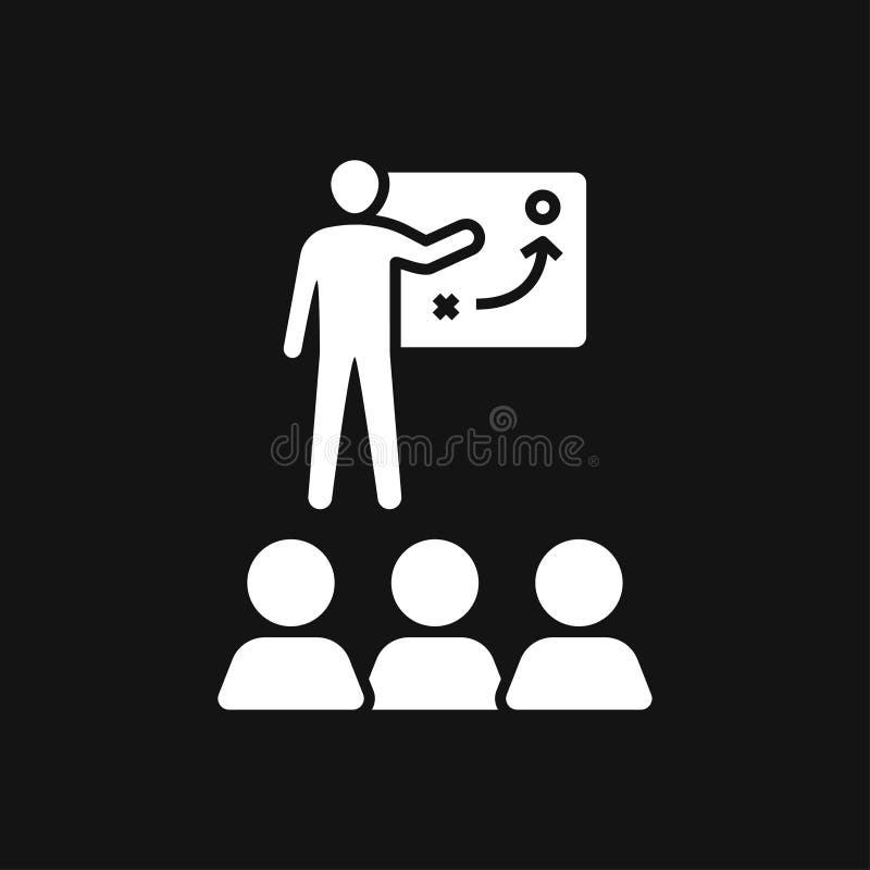 Coach Icon, Banner Coaching Concept, Vector Logo Stock Illustration ...