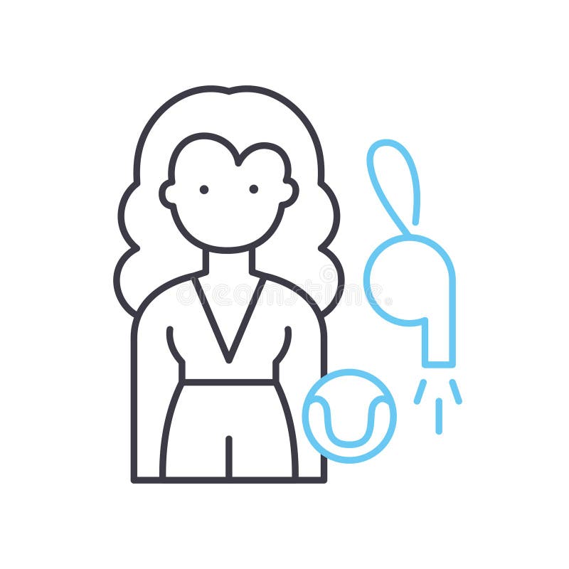 Coach Line Icon, Outline Symbol, Vector Illustration, Concept Sign ...