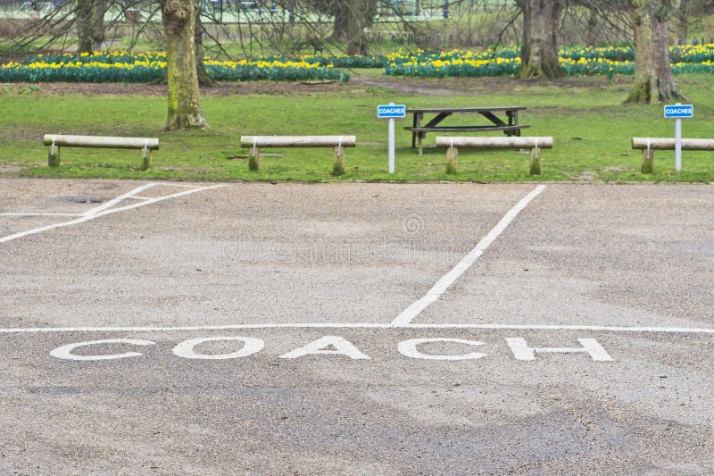Coach Parking. Road Sign. Reserved for Bus. Public Transport in the ...