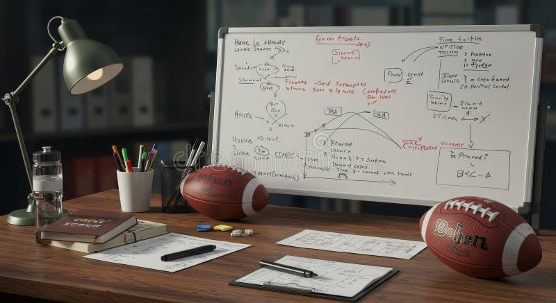 Coachs Desk Game Strategy Session Strategic Planning Game Analysis ...