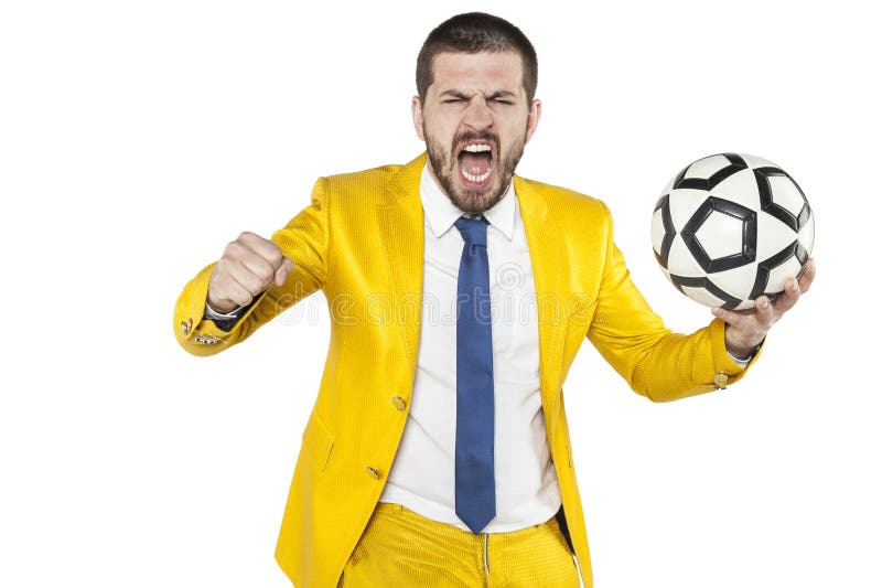 Coach screaming with joy stock image. Image of challenges - 74183683